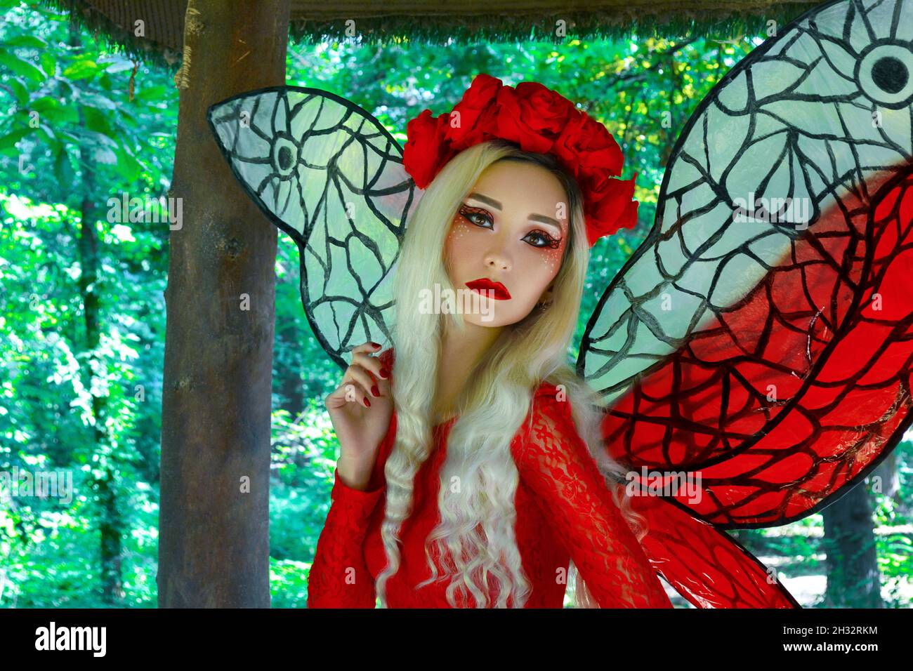 Woman spring flowers magical hi-res stock photography and images - Alamy