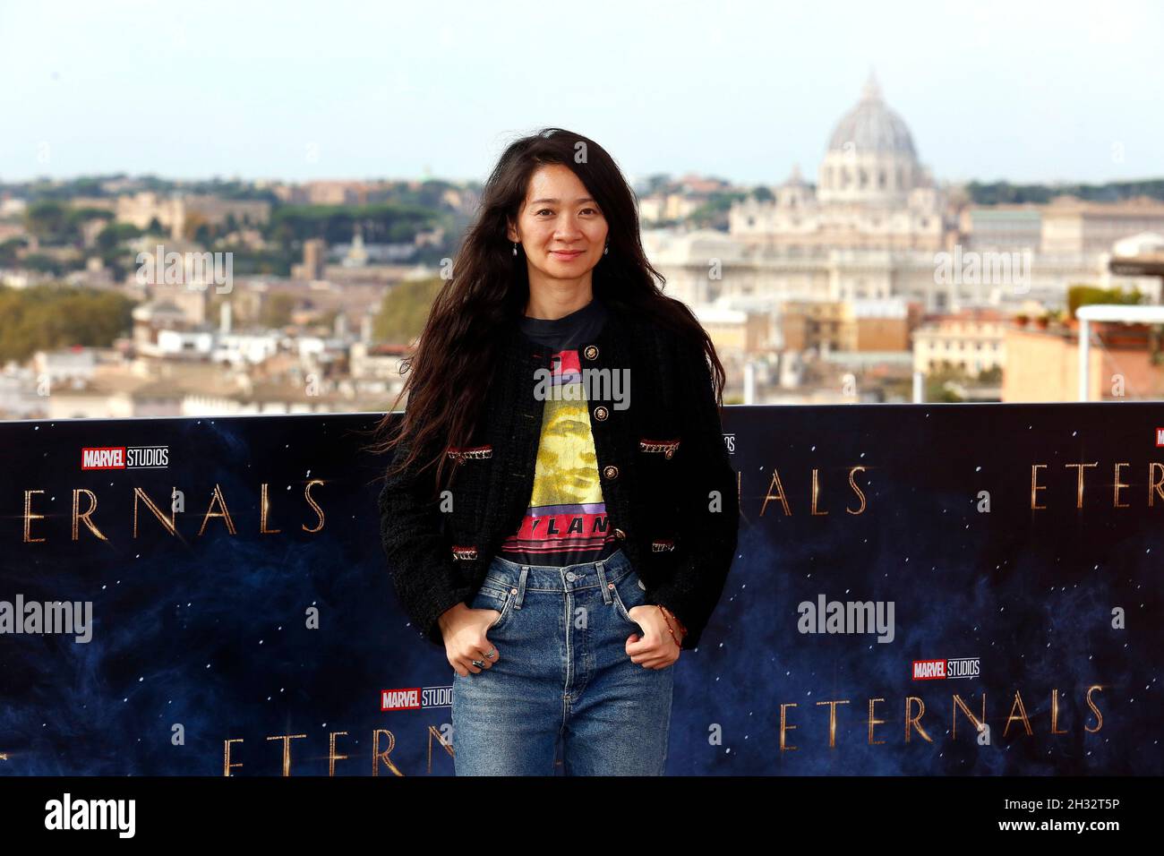 Rome, Italy. 25th Oct, 2021. The Chinese film director Chloe' Zhao ...