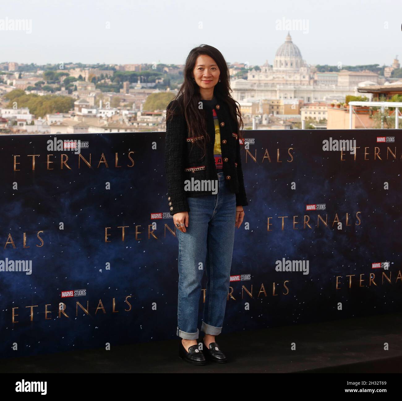 Rome, Italy. 25th Oct, 2021. The Chinese film director Chloe' Zhao ...