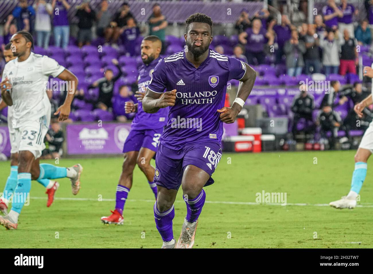 Orlando, Florida, USA, October 24, 2021, Orlando City SC forward Daryl ...
