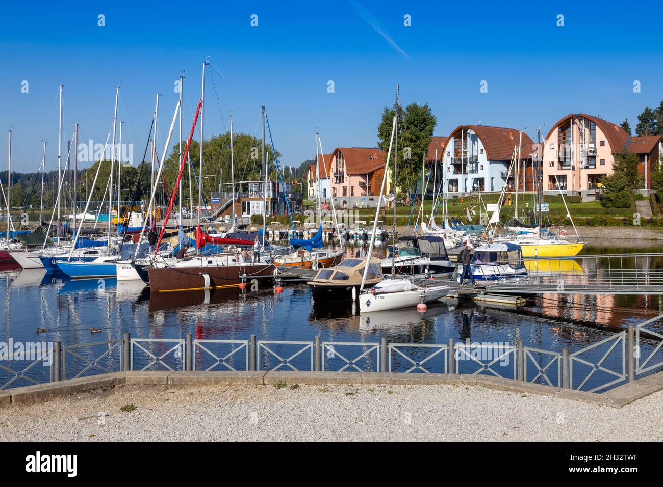 Marina resort, Lipno nad Vltavou, Lipenska prehrada, Jizni Cechy, Ceska ...