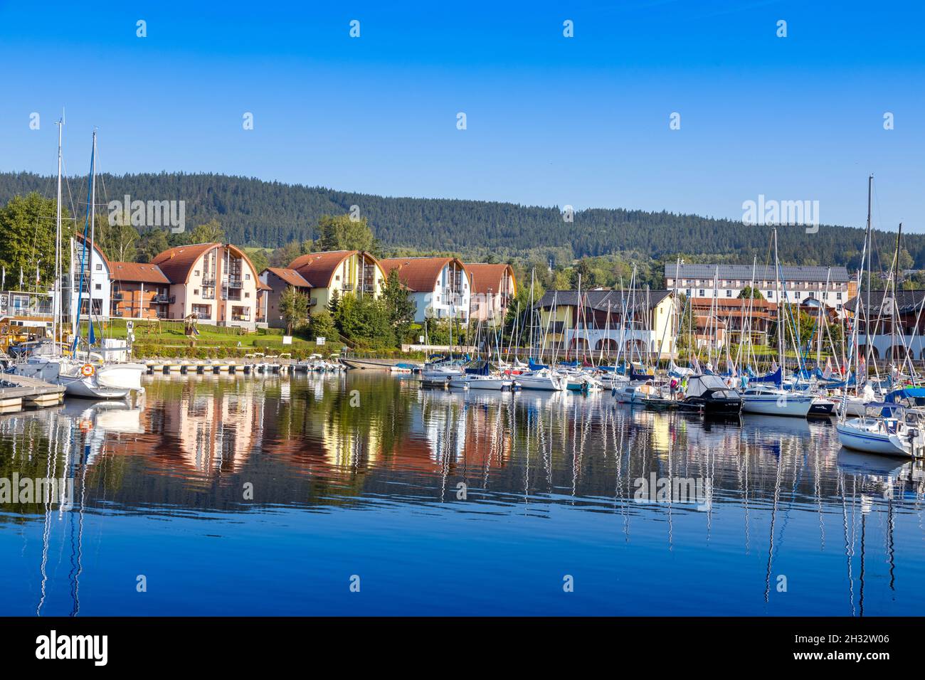 Marina resort, Lipno nad Vltavou, Lipenska prehrada, Jizni Cechy, Ceska ...