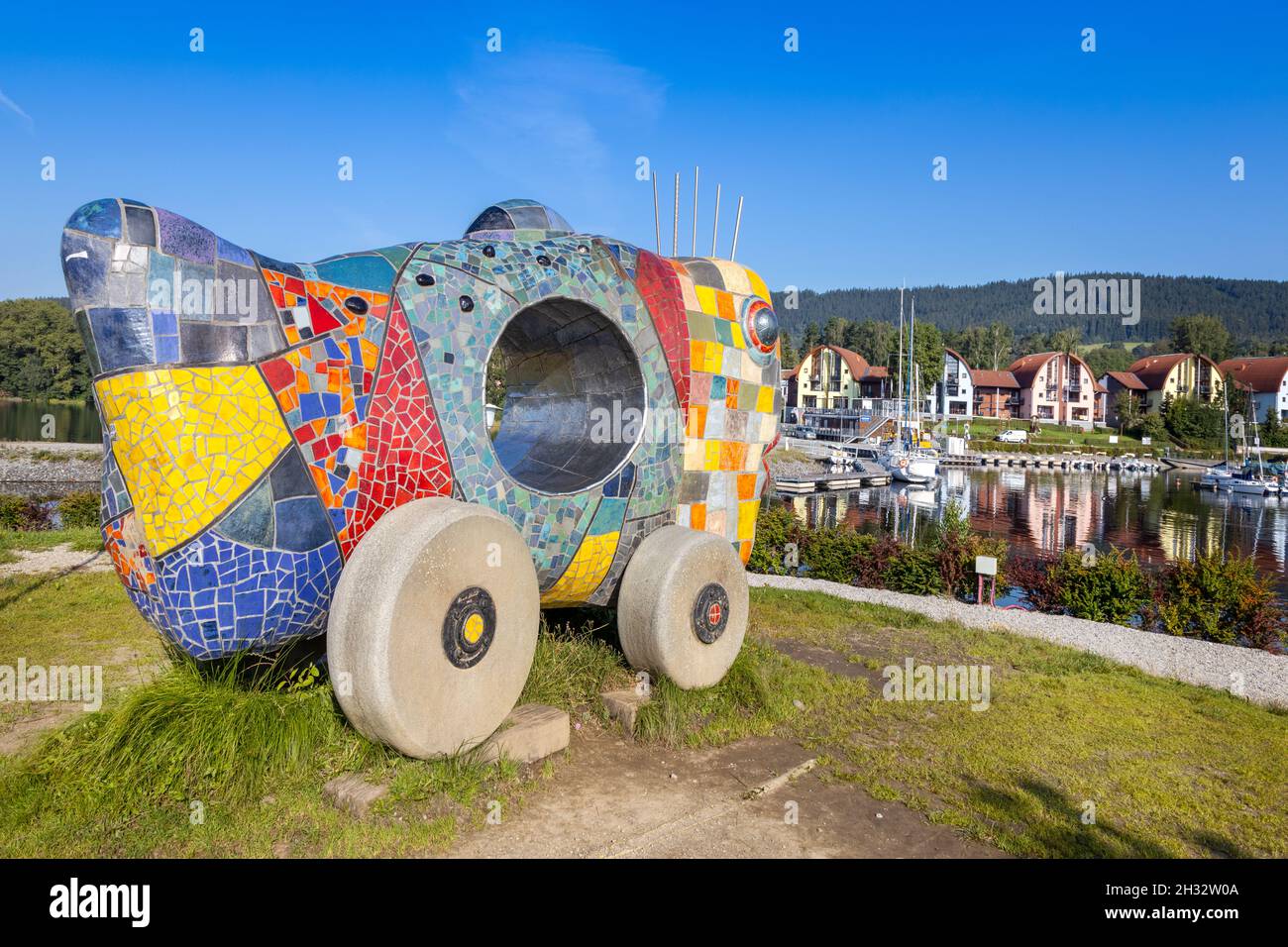 Marina resort, Lipno nad Vltavou, Lipenska prehrada, Jizni Cechy, Ceska ...