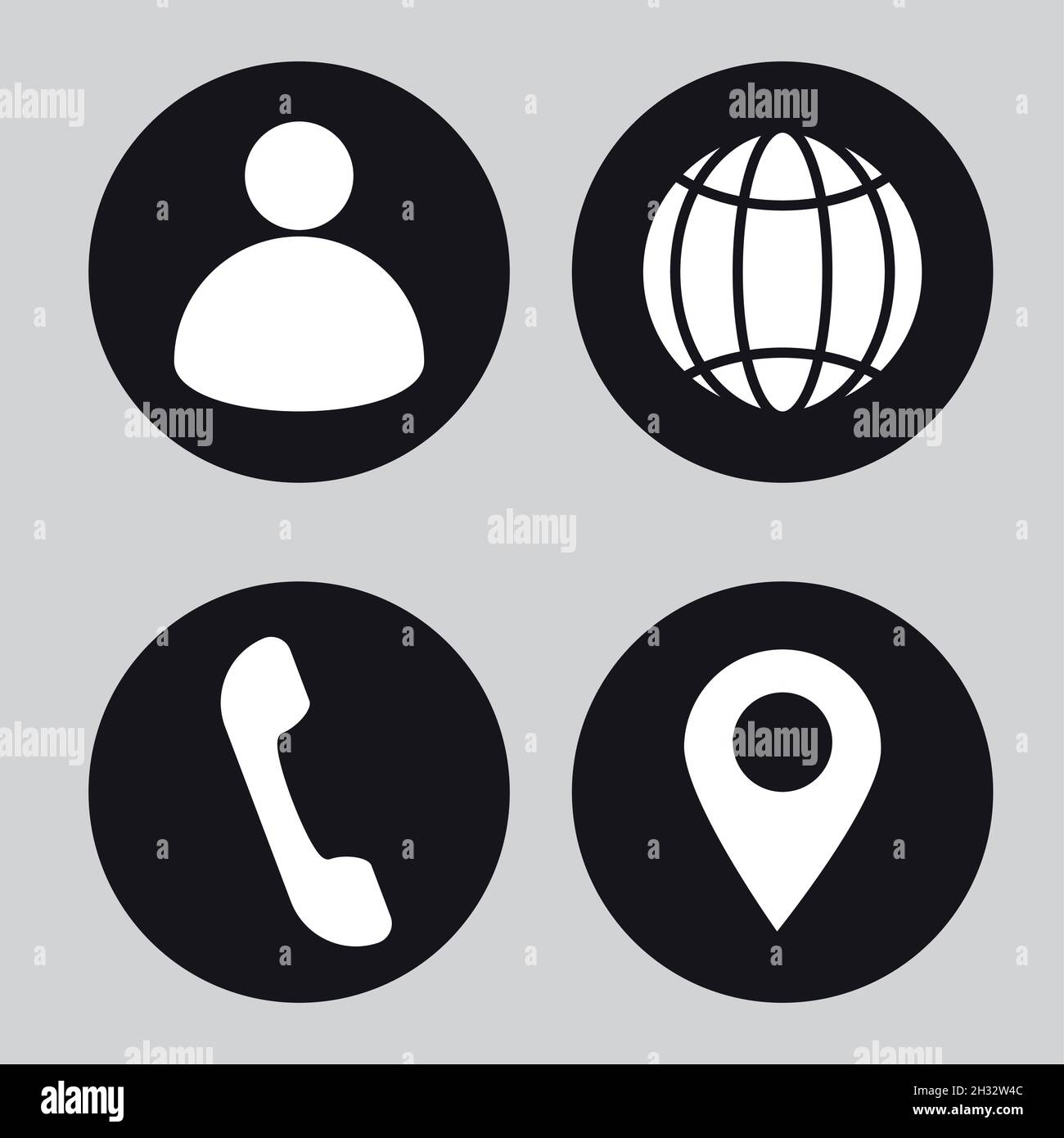 icons business cards Stock Vector Image & Art - Alamy