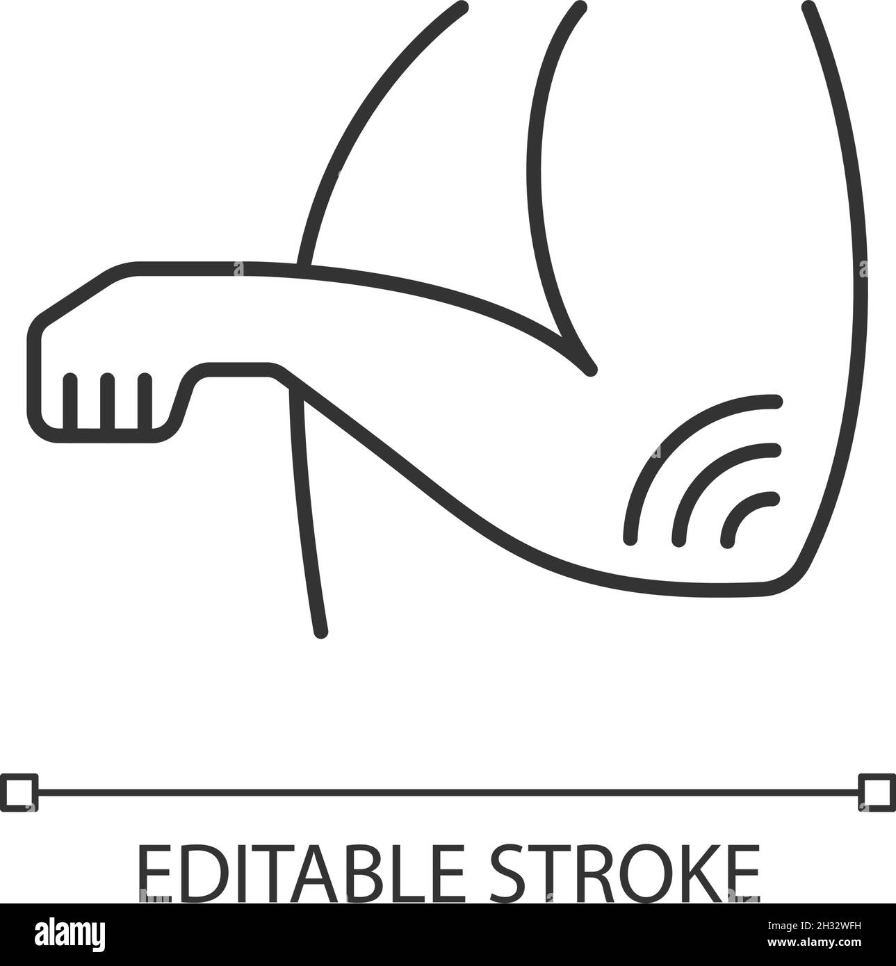 Elbow rheumatism linear icon Stock Vector Image & Art - Alamy
