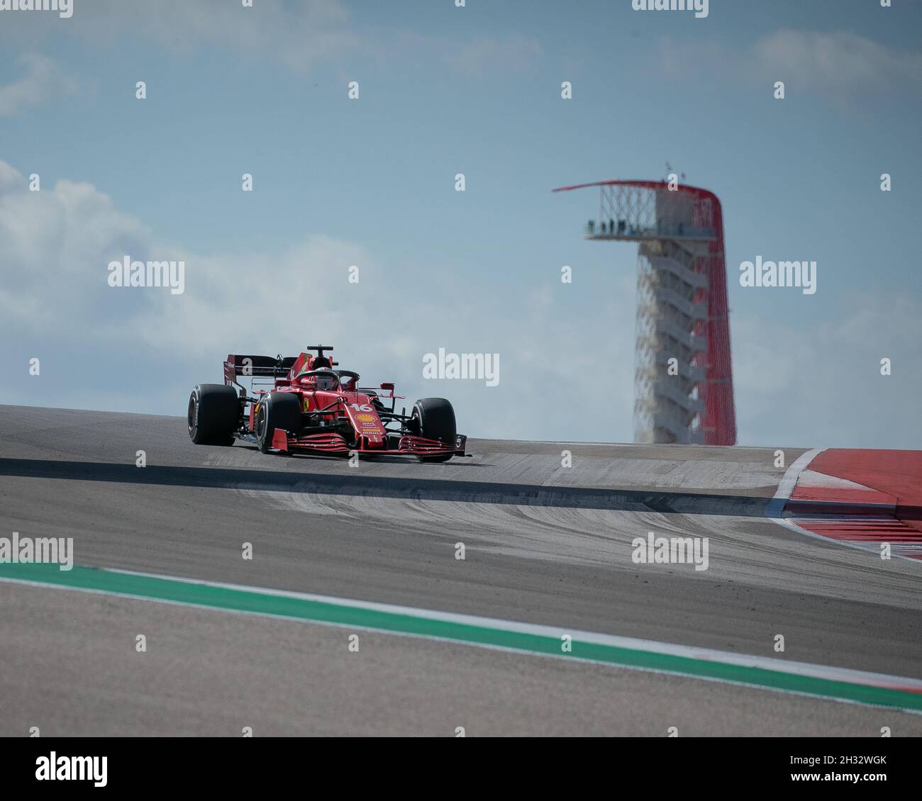 Austin, USA. 24th Oct, 2021. #16 Charles Leclerc MCO (Scuderia Ferrari ...