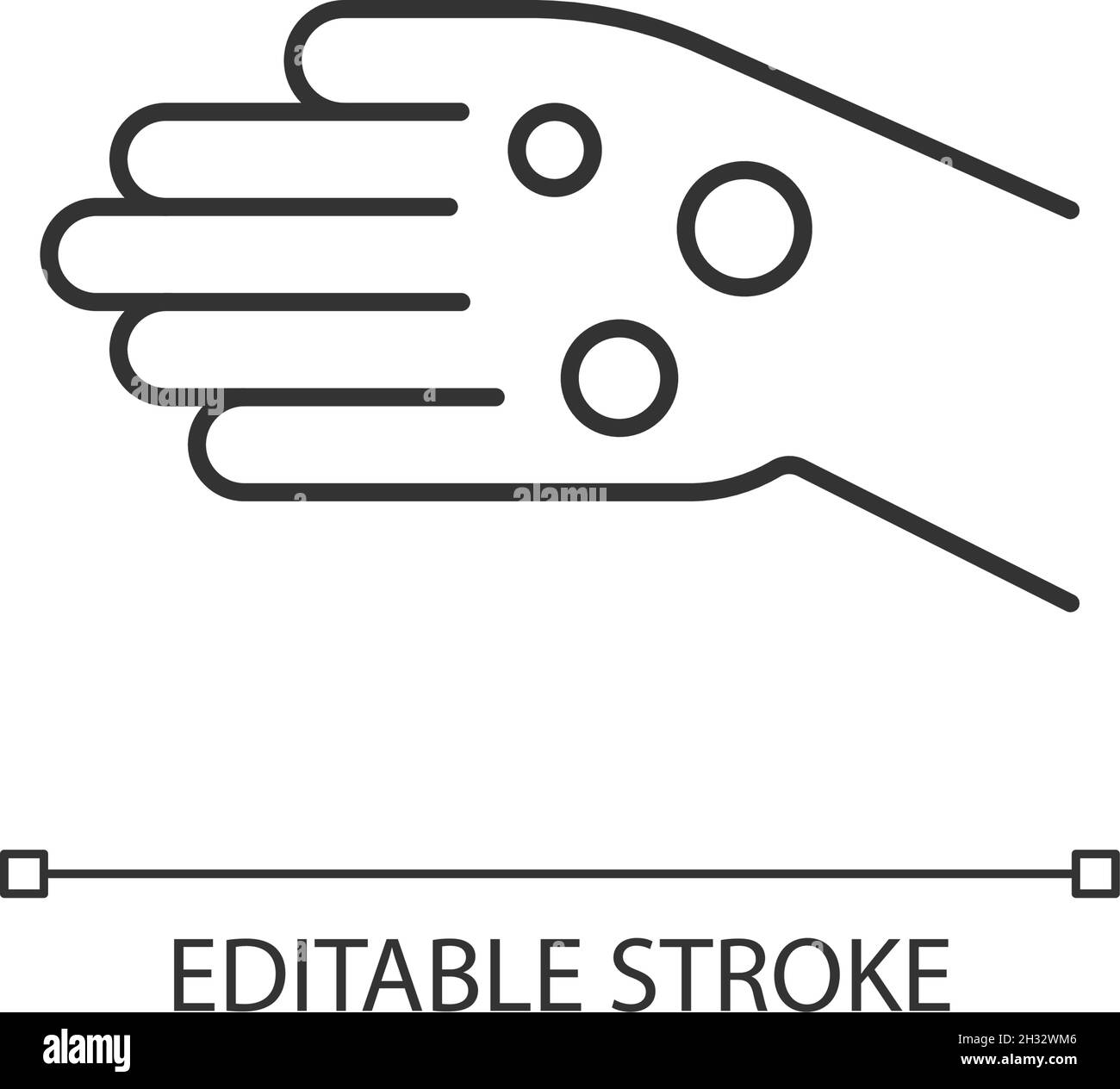 Rheumatoid nodules linear icon Stock Vector Image & Art - Alamy