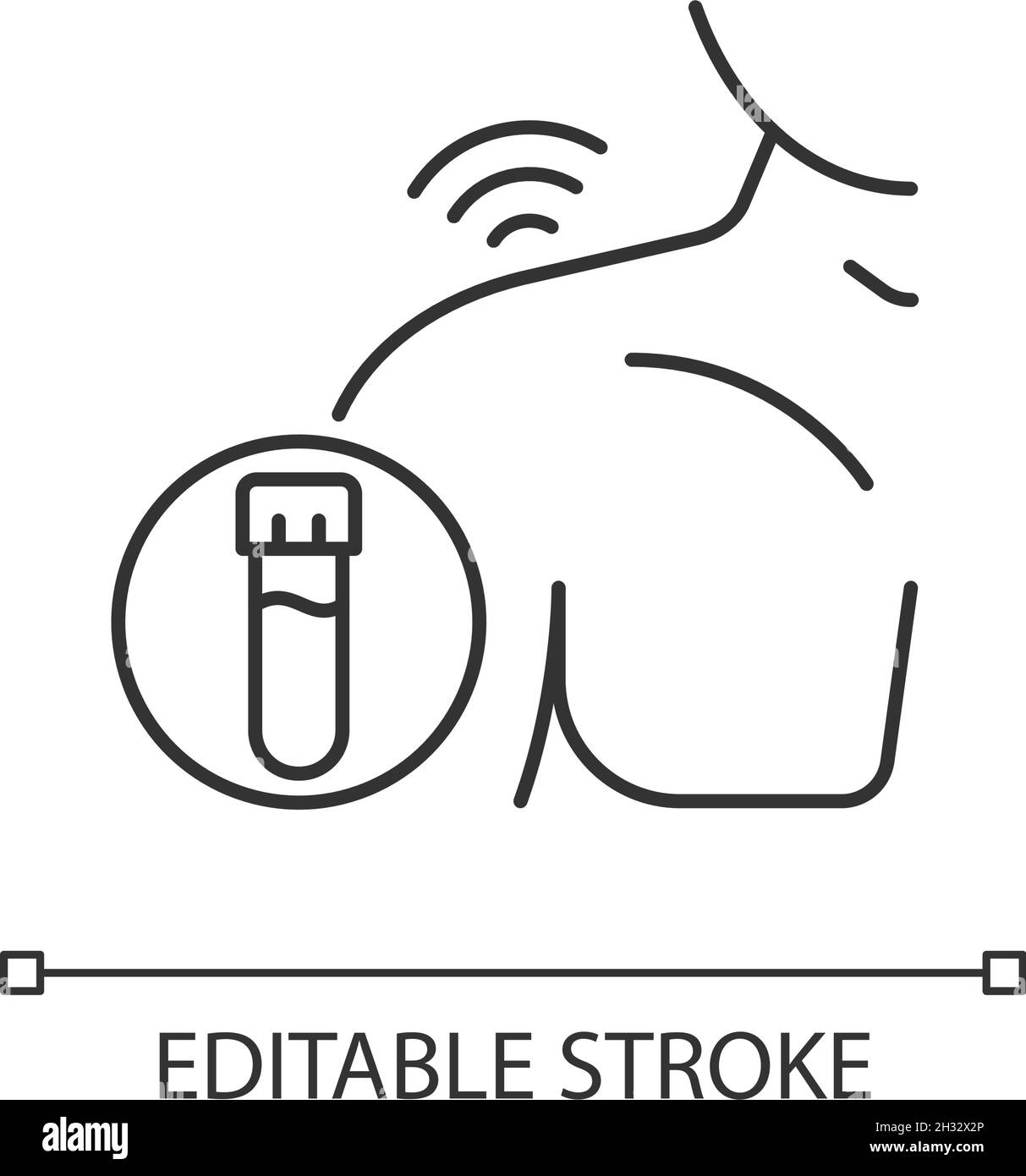 Rheumatism blood tests linear icon Stock Vector Image & Art - Alamy