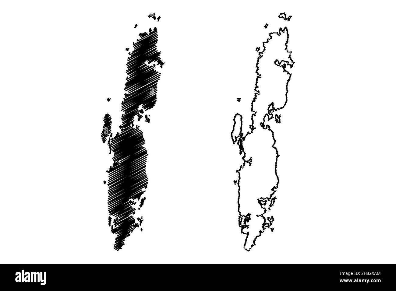 Andaman islands map vector vectors hi-res stock photography and images ...