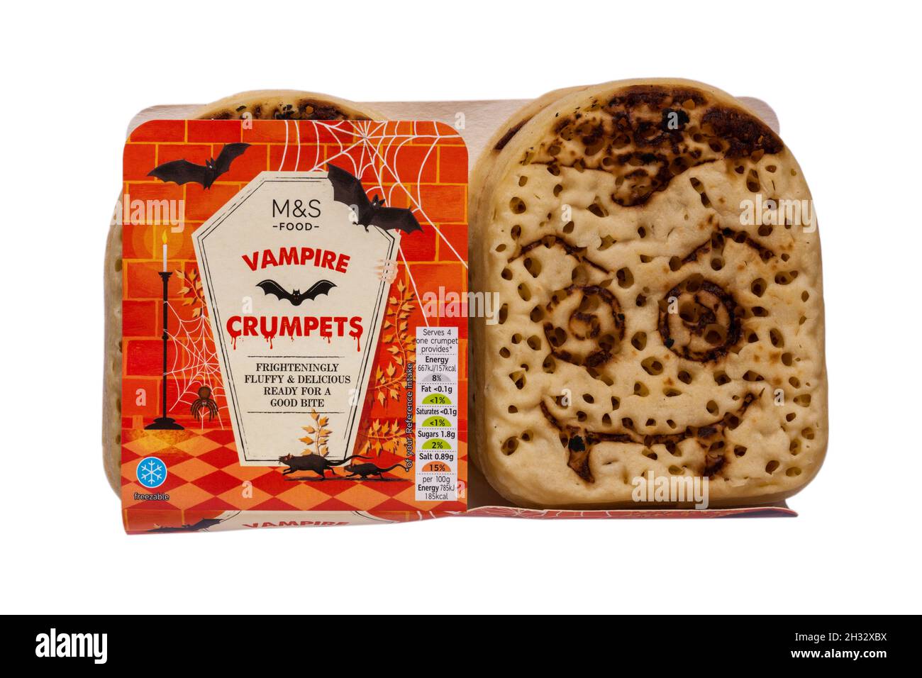 Pack of M&S Vampire Crumpets frighteningly fluffy & delicious ready for ...