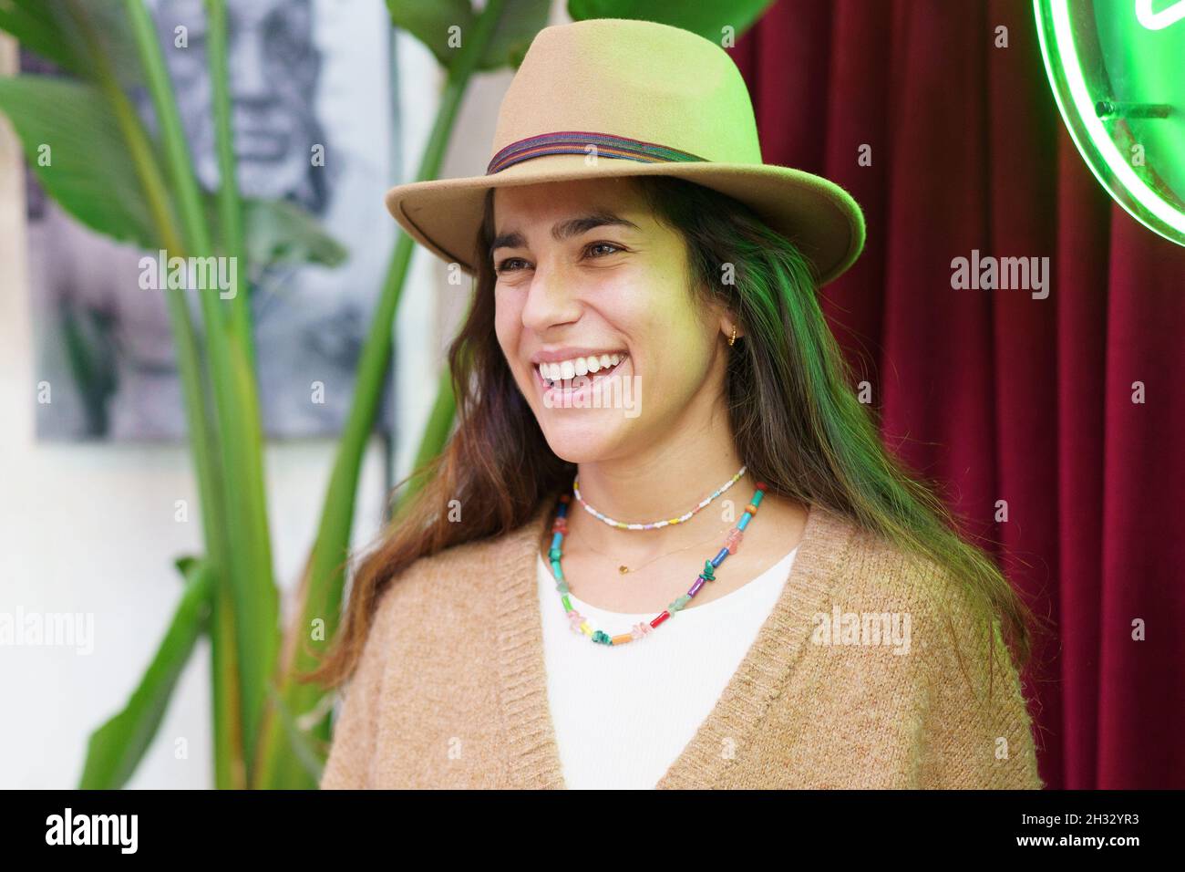 Singer Laura Medina attends the Spotify event 'women in the music ...