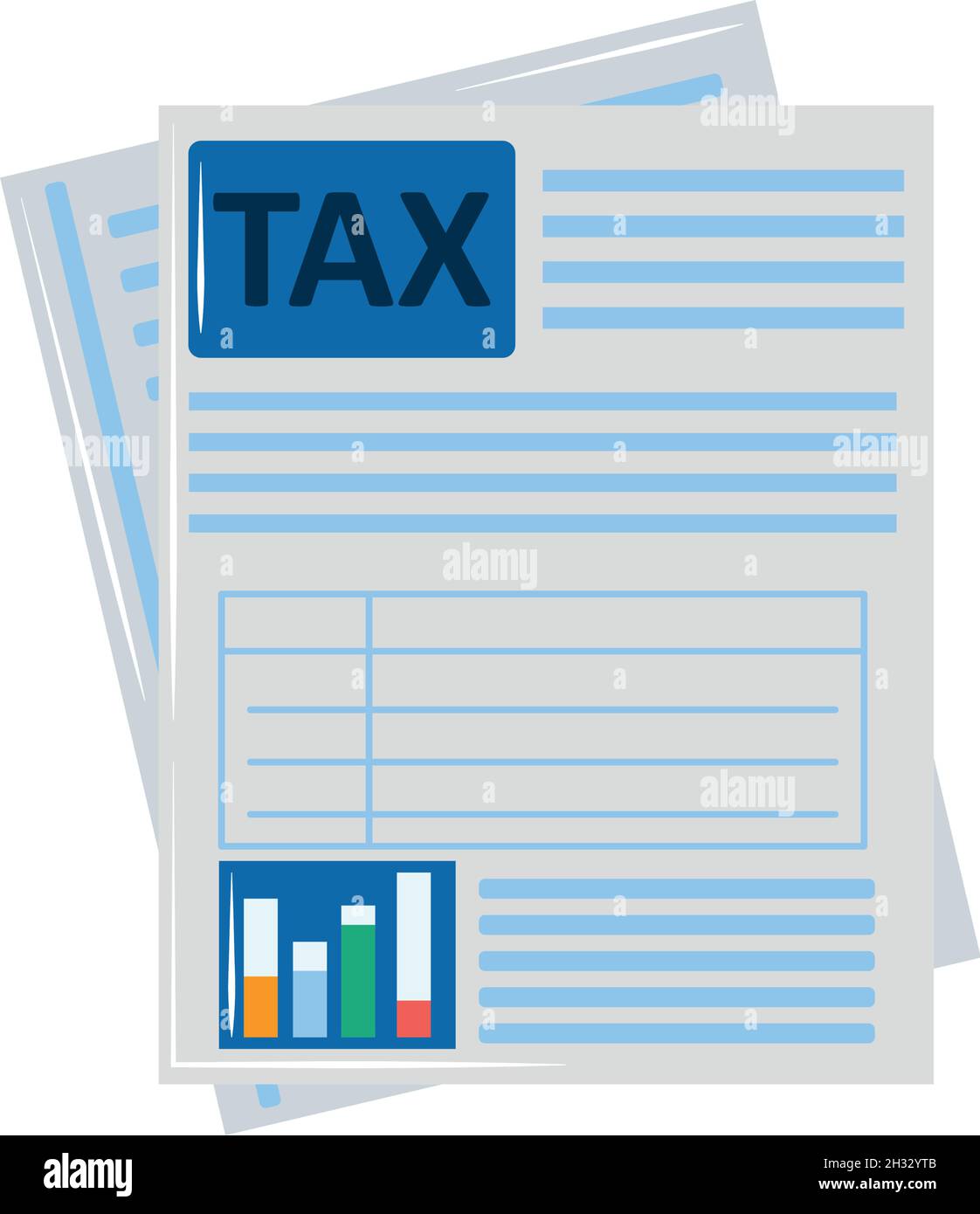 financial tax report Stock Vector Image & Art - Alamy