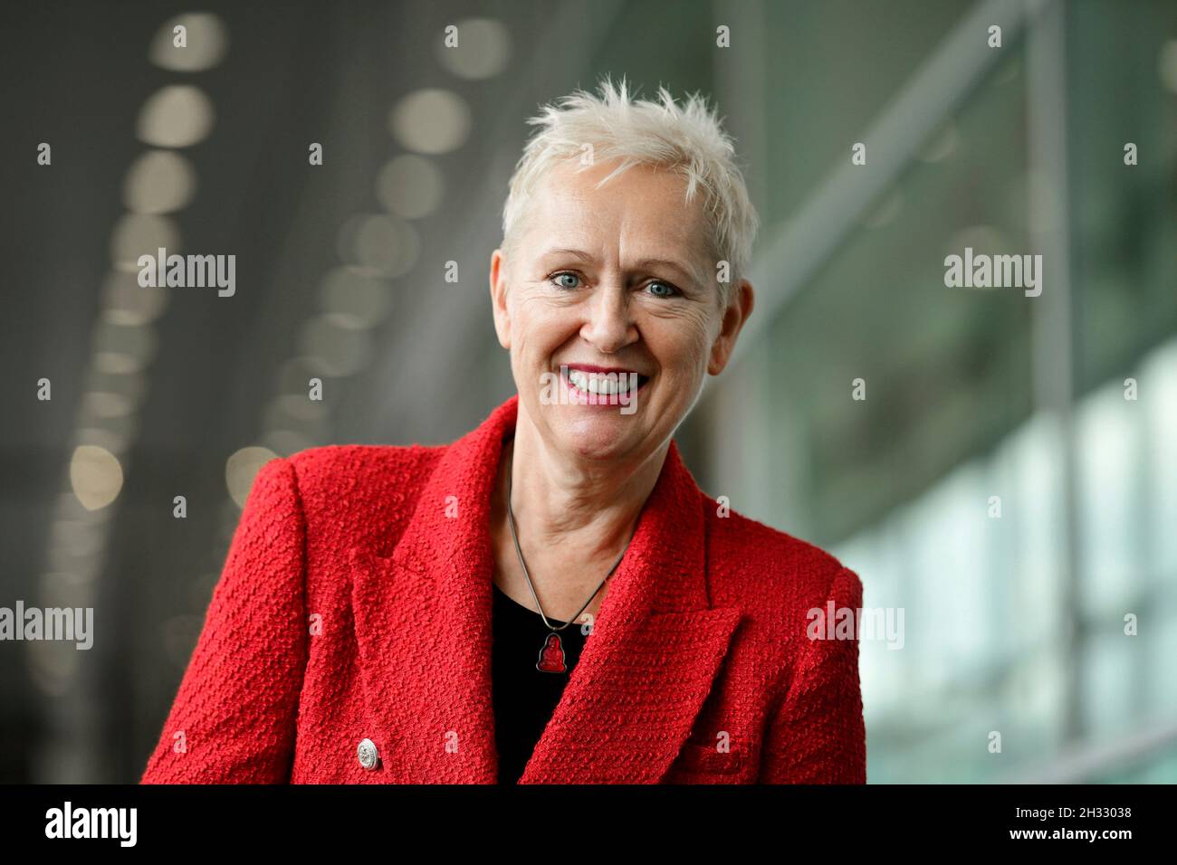 Lioba Albus at the Frankfurt Bookfair, Germany, city of Frankfurt, 21 ...