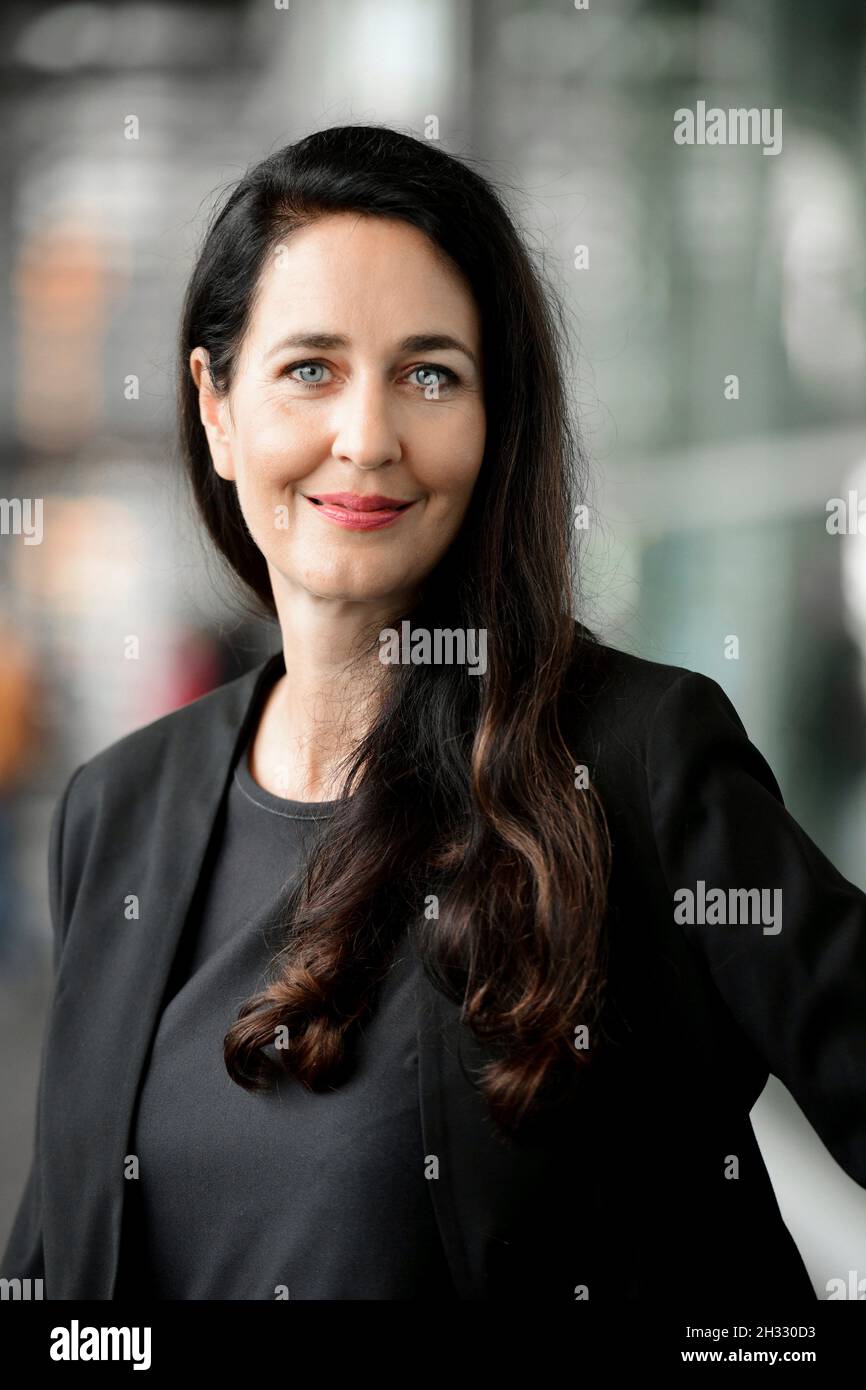 Julia Kröhn at the Frankfurt Bookfair, Germany, city of Frankfurt, 23 ...