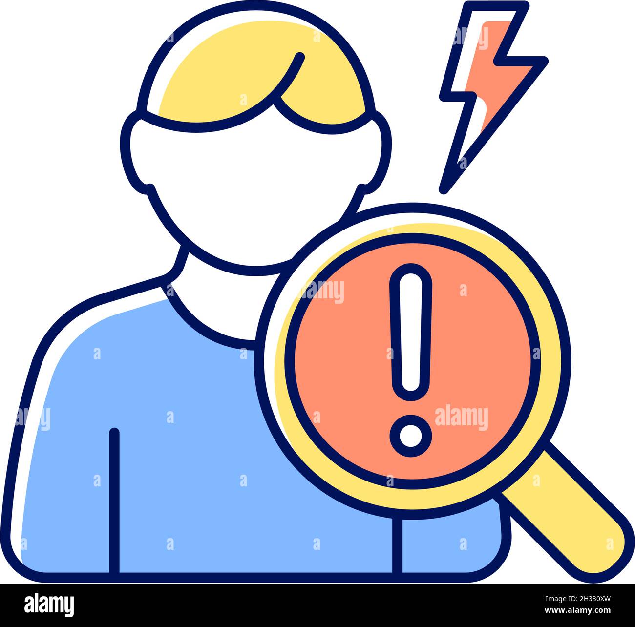 Observational studies RGB color icon Stock Vector Image & Art - Alamy