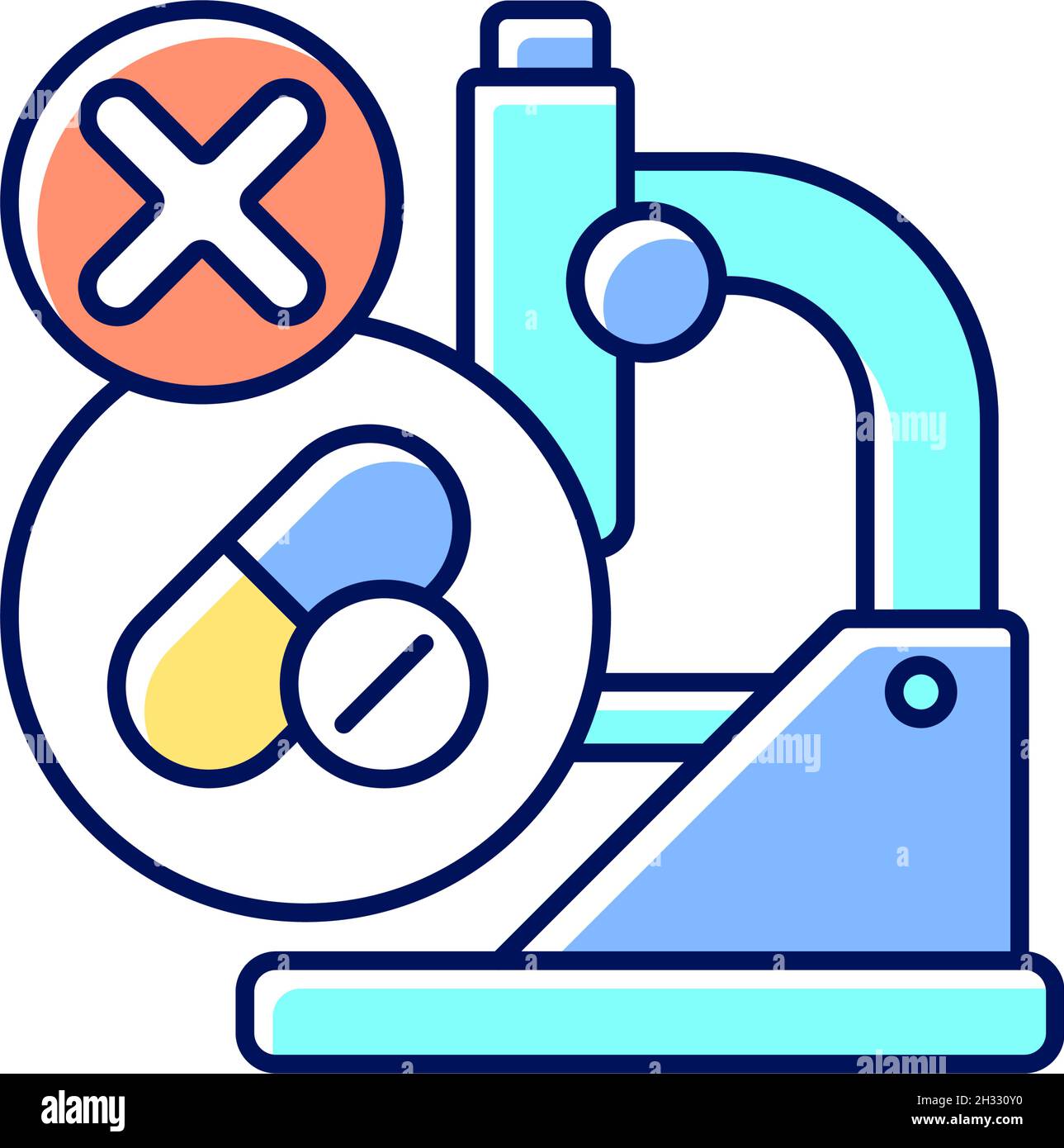 Failed research RGB color icon Stock Vector Image & Art - Alamy