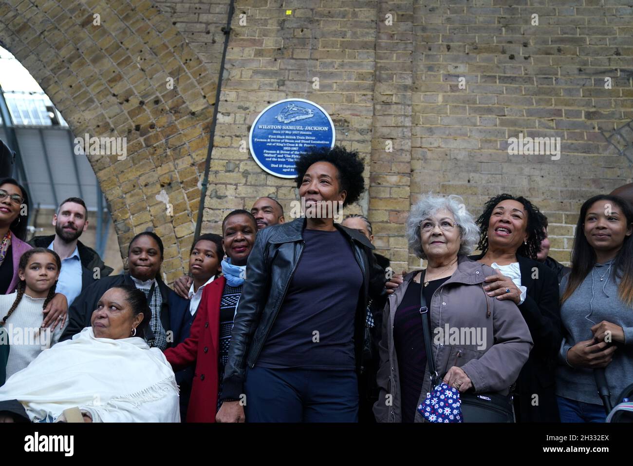 Relatives of Wilston Samuel Jackson, Britain's first black train driver ...