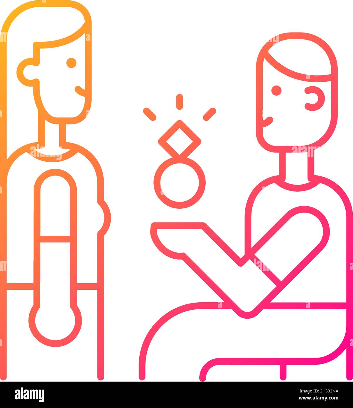 Making proposal gradient linear vector icon Stock Vector Image & Art ...