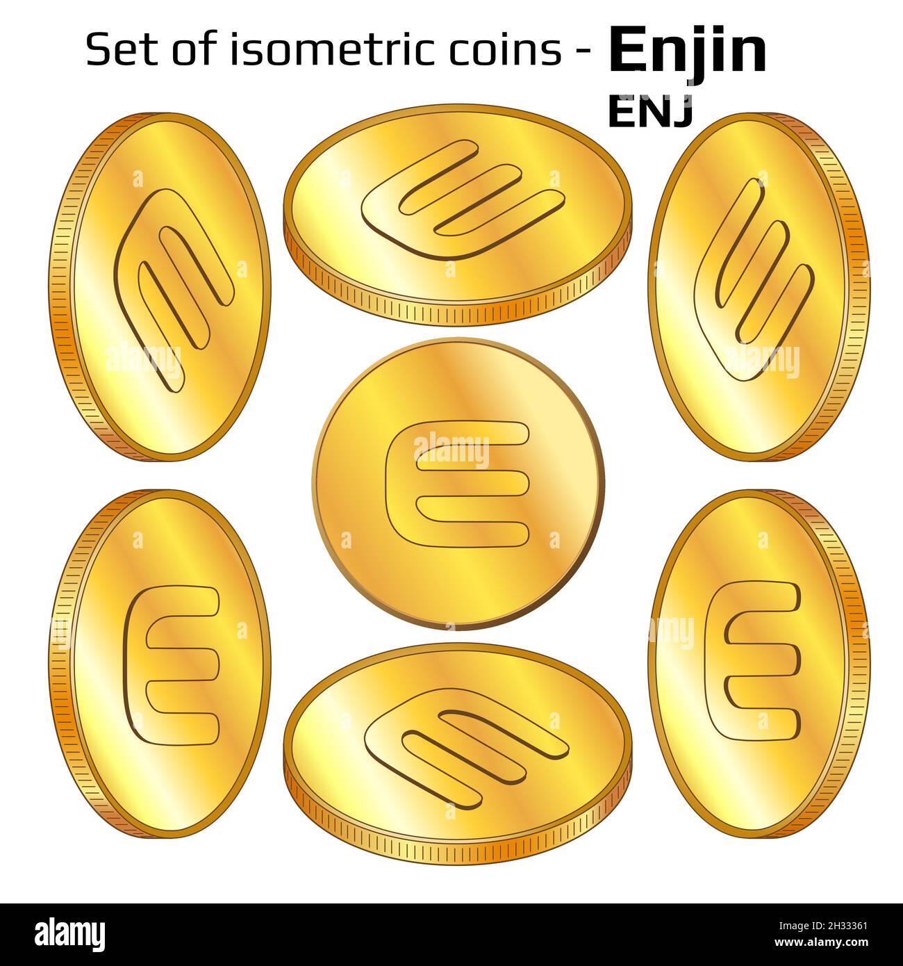 Enjin coin enj Stock Vector Images - Alamy