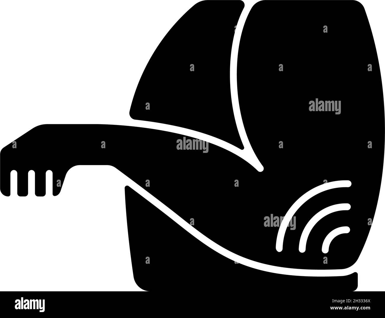 Elbow rheumatism black glyph icon Stock Vector Image & Art - Alamy