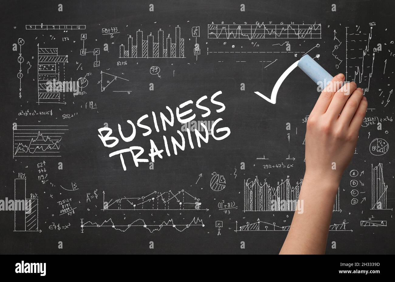 Hand drawing new business concept Stock Photo - Alamy