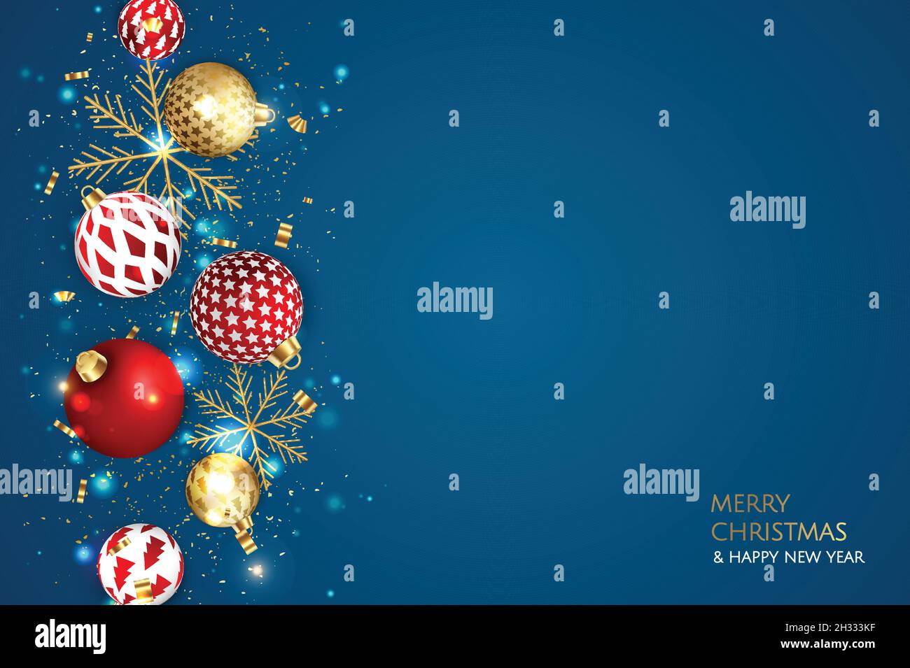 Merry Christmas sale banner template. Greeting card, banner, poster ...