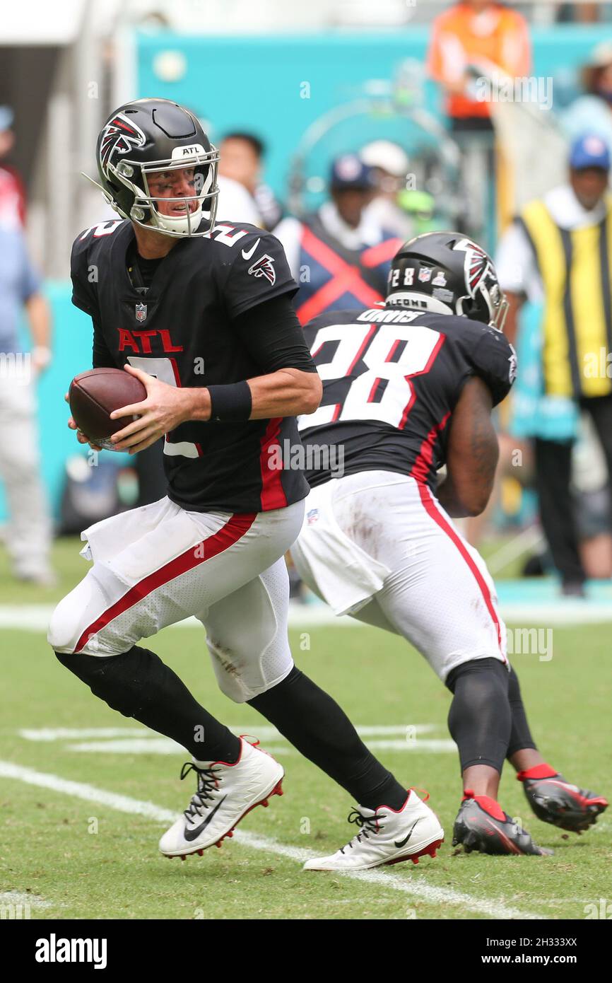 Sunday, October 24, 2021; Miami Gardens, FL USA; Atlanta Falcons ...