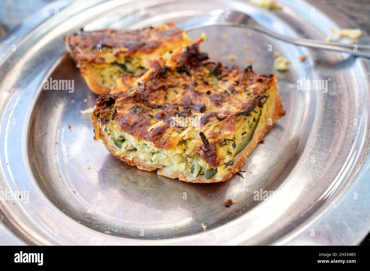 Tourte aux blettes, a savoury cake with chard, a traditional starter at ...