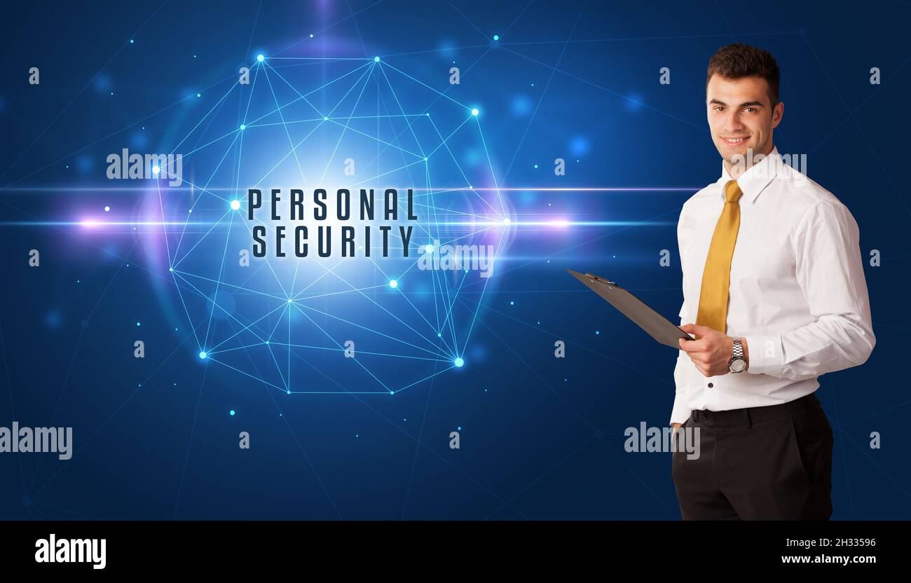 businessman thinking about security concept Stock Photo - Alamy