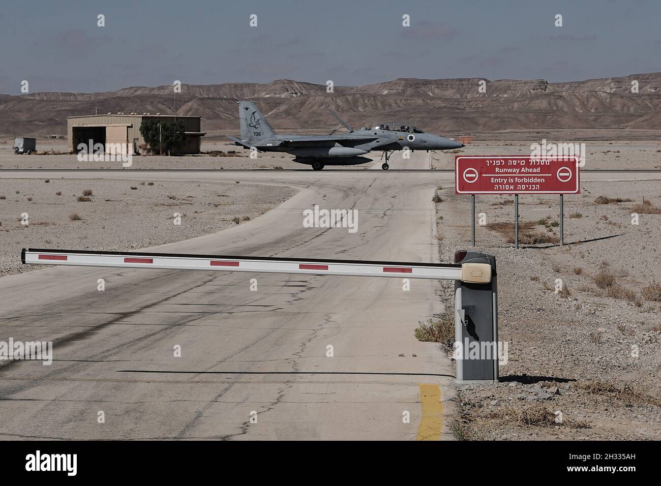 Ovda Airbase, Israel. 24th Oct, 2021. Fighter jet pilots take part in ...