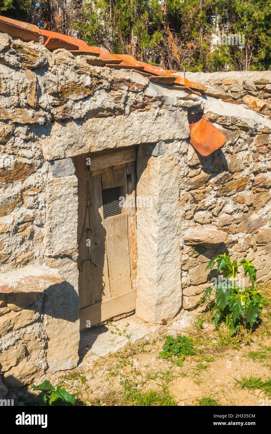 Traditional architecture. El Cuadron, Madrid province, Spain Stock ...