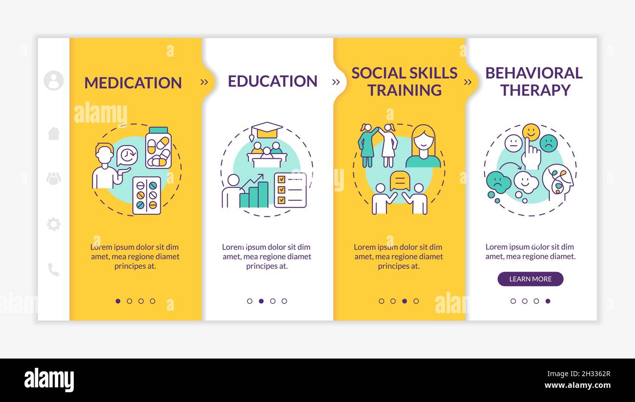 Adult ADHD management onboarding vector template Stock Vector Image ...