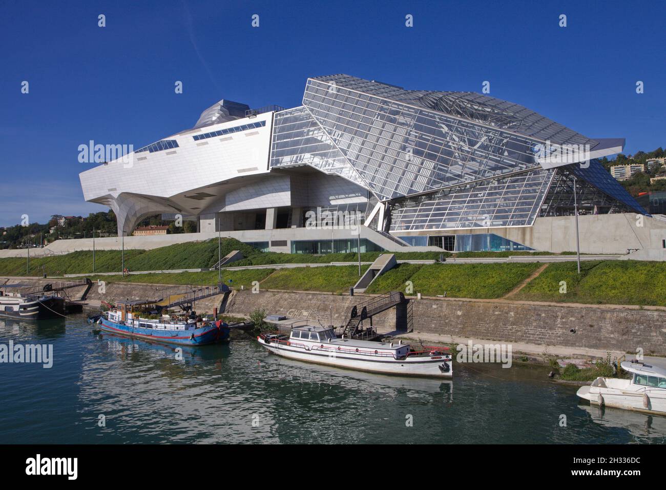 France, Lyon, Musée des Confluences, museum, modern architecture Stock ...