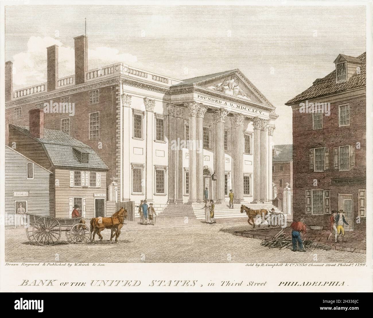 18th century bank building us hi-res stock photography and images - Alamy
