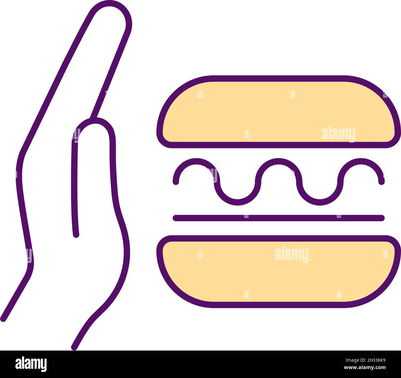 Refuse junk food Stock Vector Images - Alamy