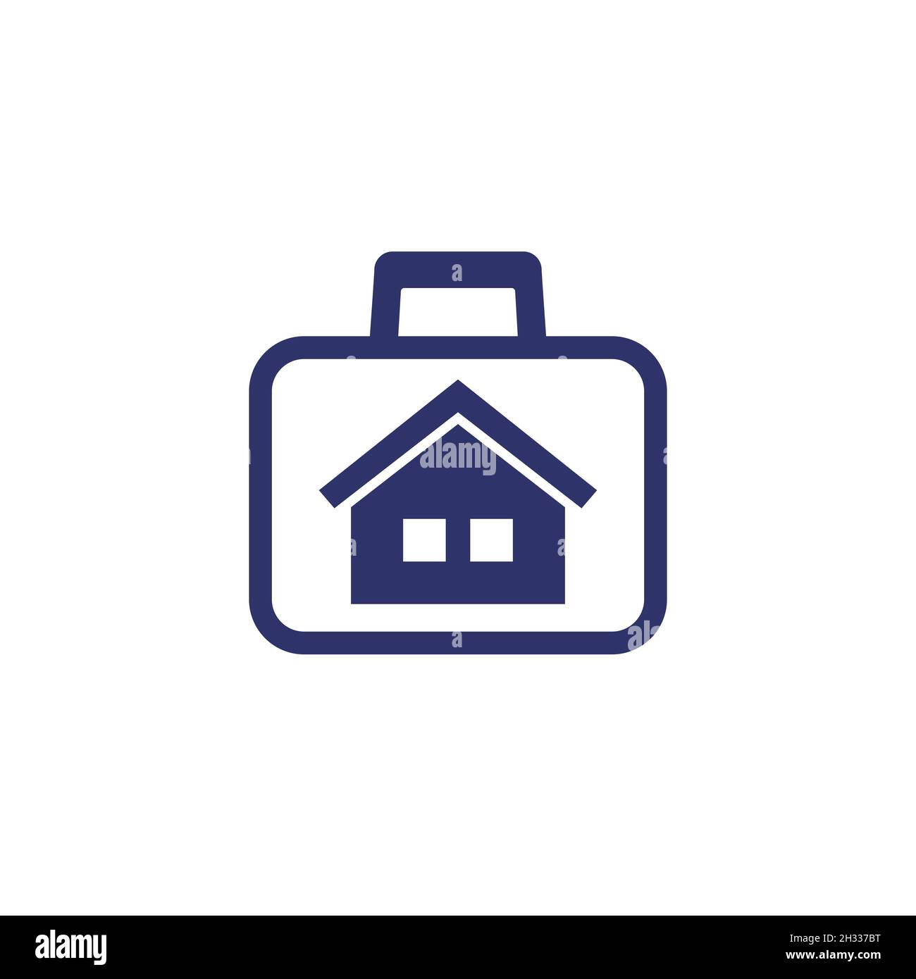 real estate portfolio icon on white, vector Stock Vector Image & Art ...