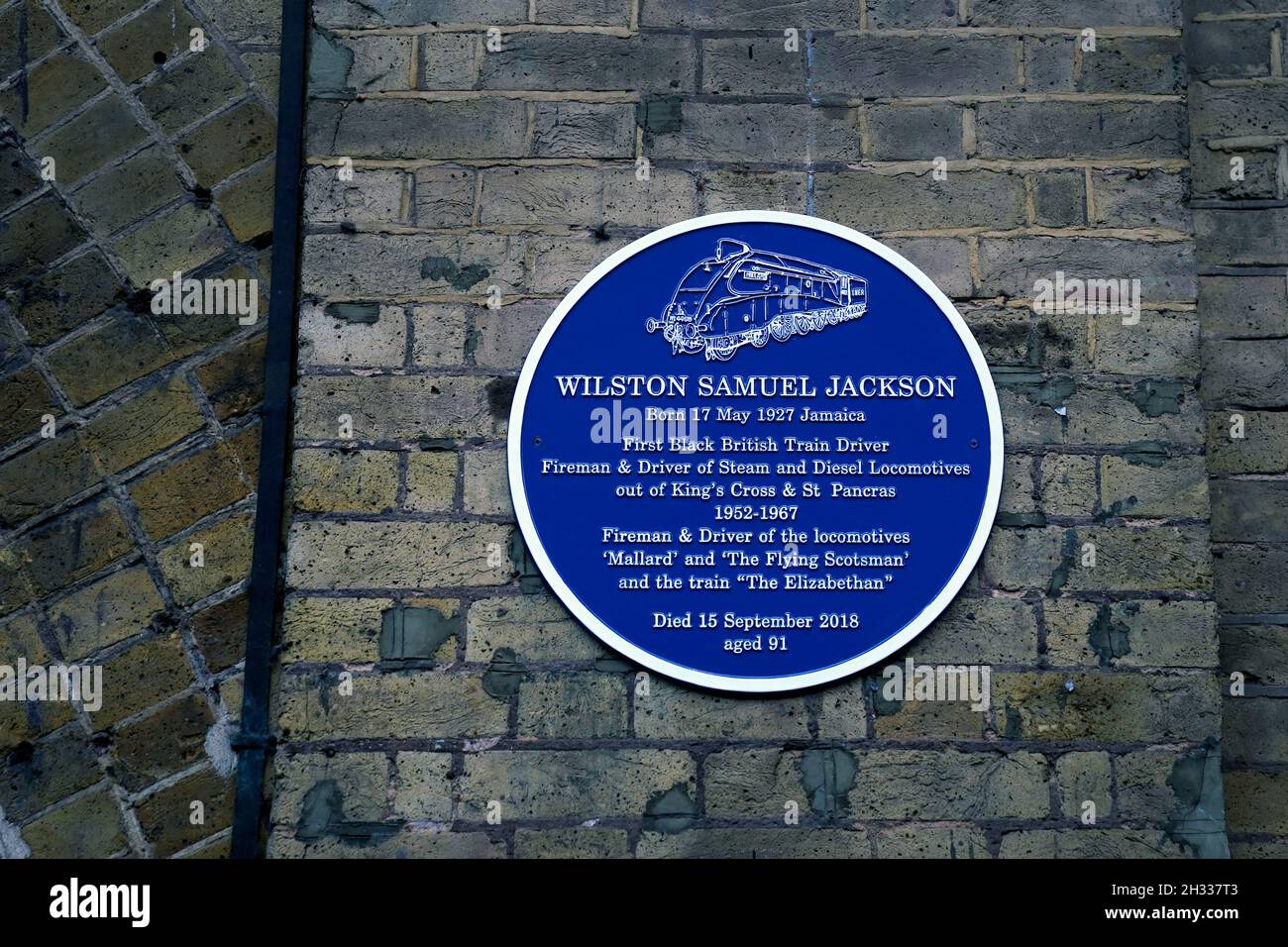 A plaque to commemorate Wilston Samuel Jackson, Britain's first black ...