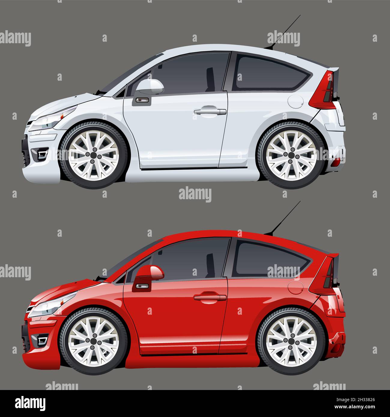 Cartoon cars hi-res stock photography and images - Alamy