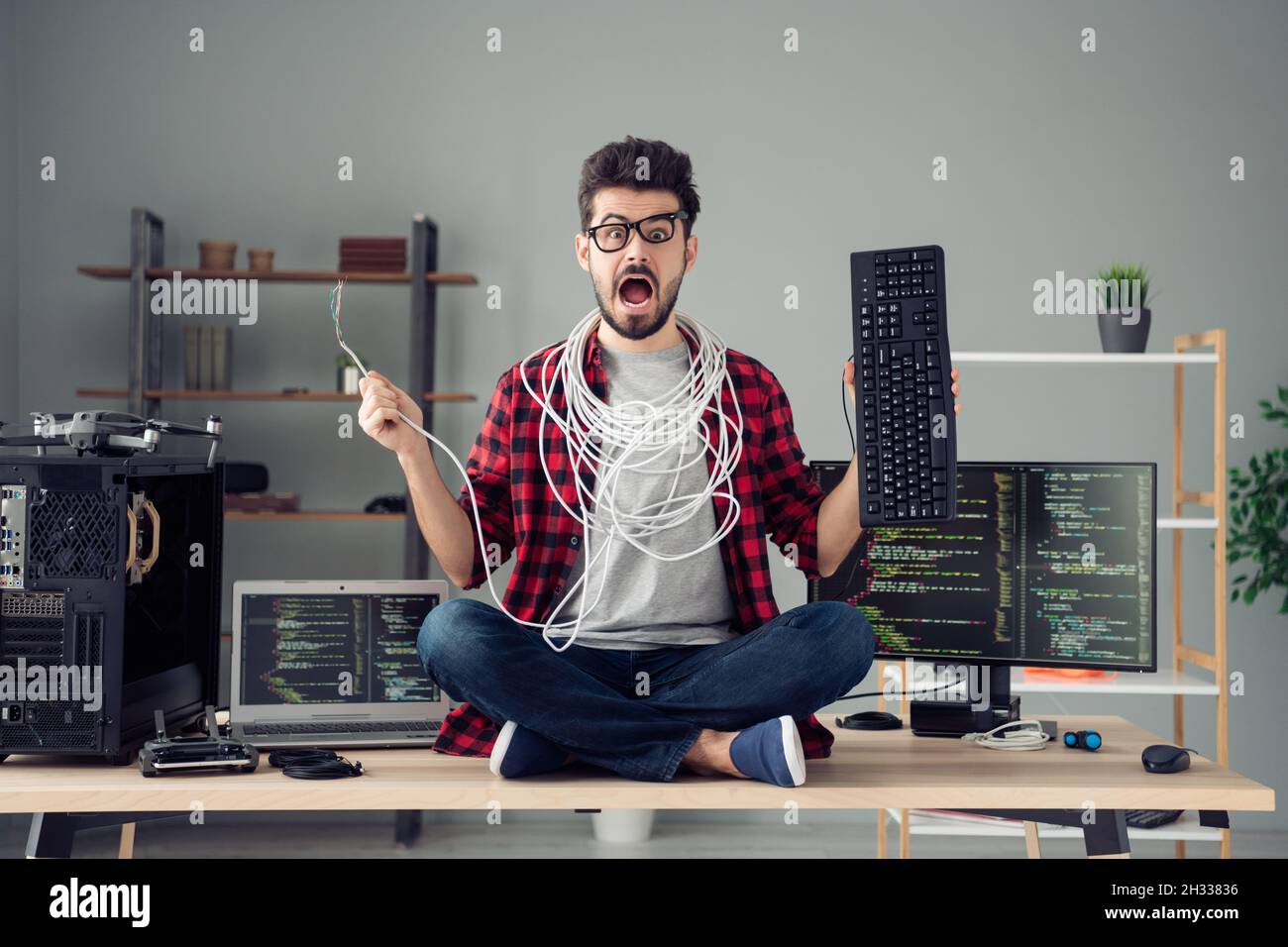 Specialist yelling hi-res stock photography and images - Alamy