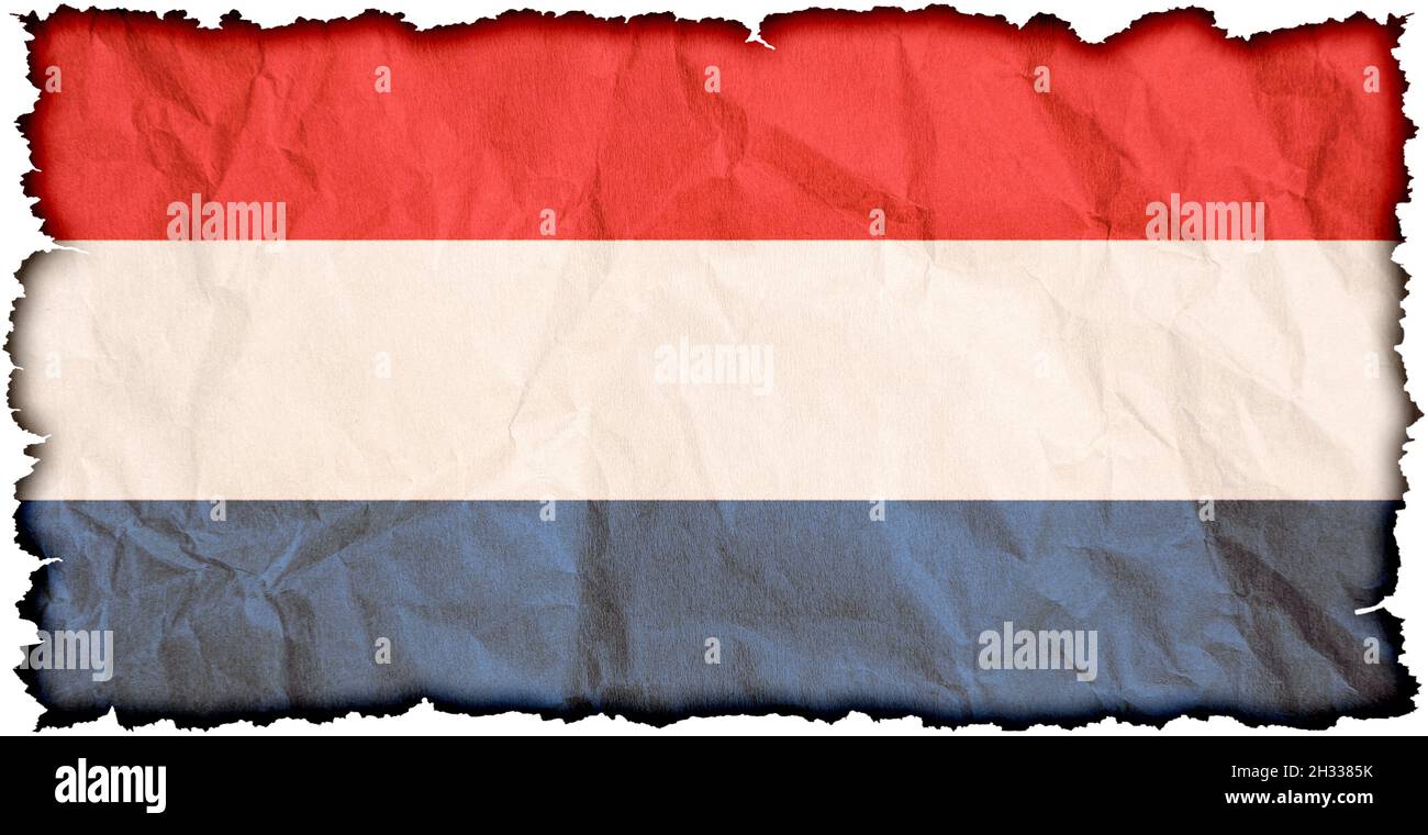 Netherlands flag crumpled grunge paper Stock Photo - Alamy