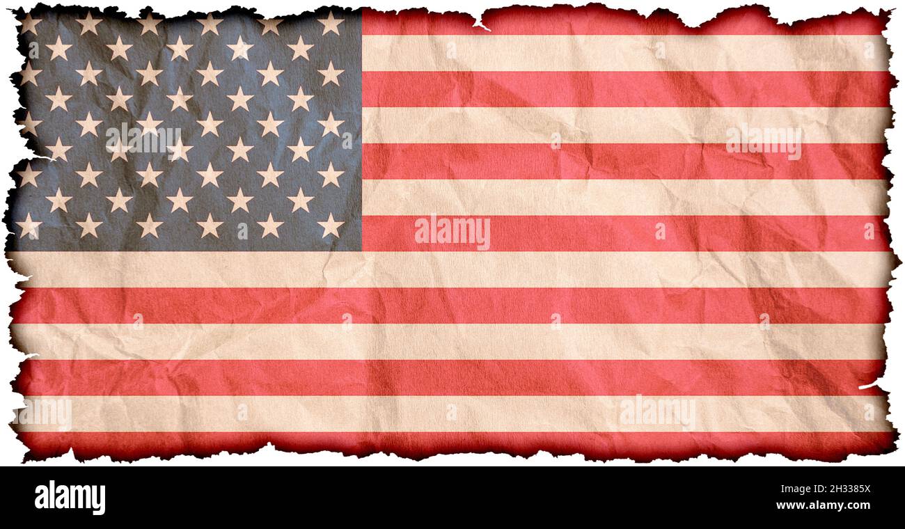 Crumpled usa flag hi-res stock photography and images - Alamy