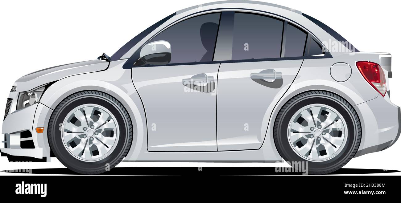 Vector cartoon car. Available EPS-10 separated by groups and layers ...