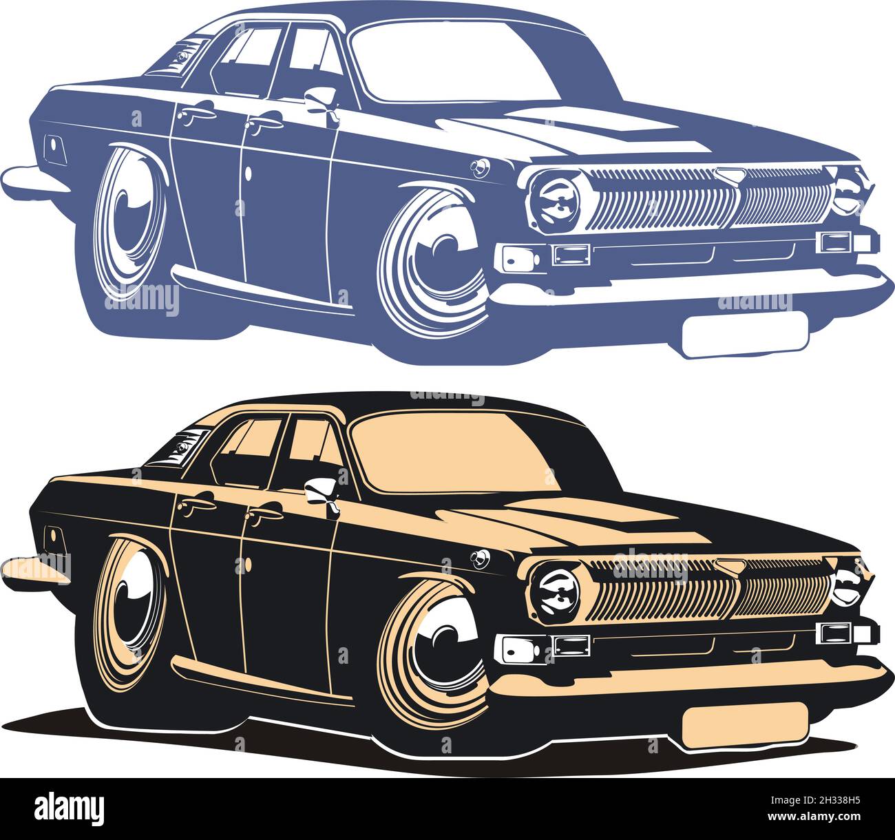 Cartoon car isolated on white background. Available EPS-8 vector format ...