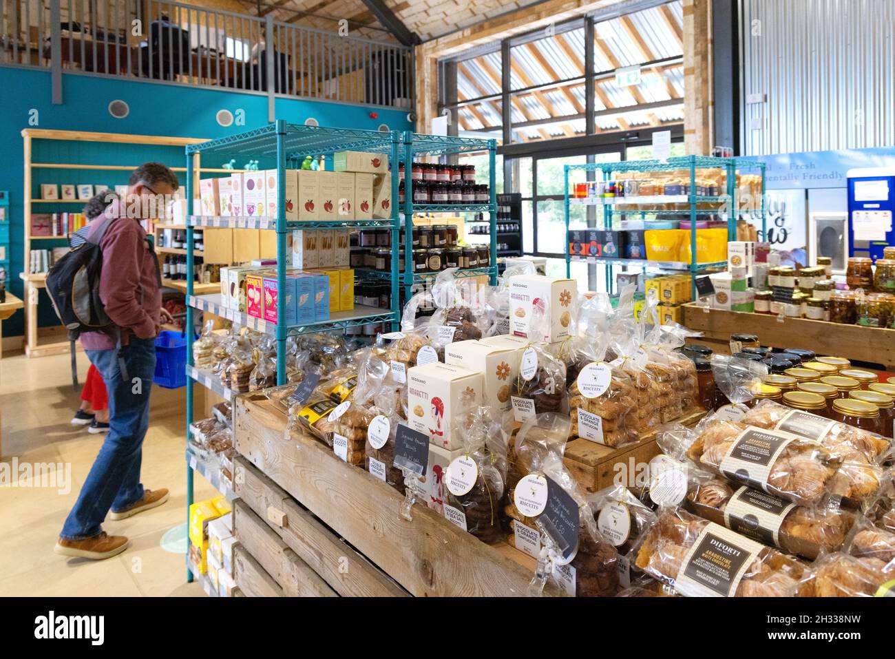 Teals farm store and food market interior, Yeovil Somerset UK ...