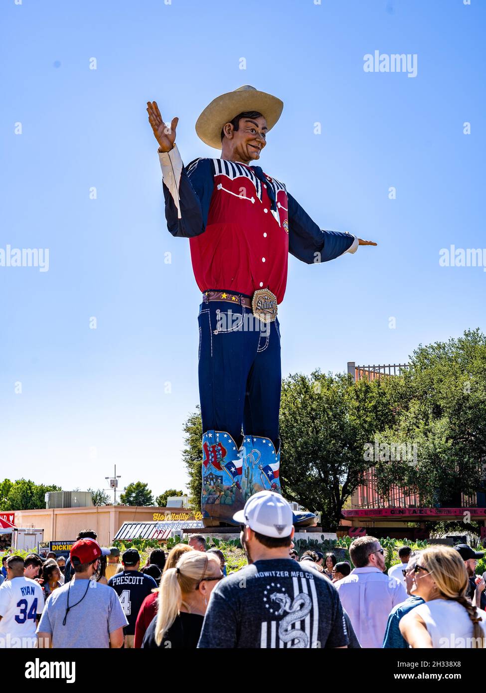 DALLAS, UNITED STATES - Oct 19, 2021: The new Big Tex at the Texas ...