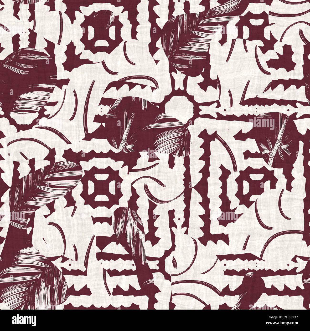 Seamless two tone hand drawn brushed effect pattern swatch Stock Photo ...