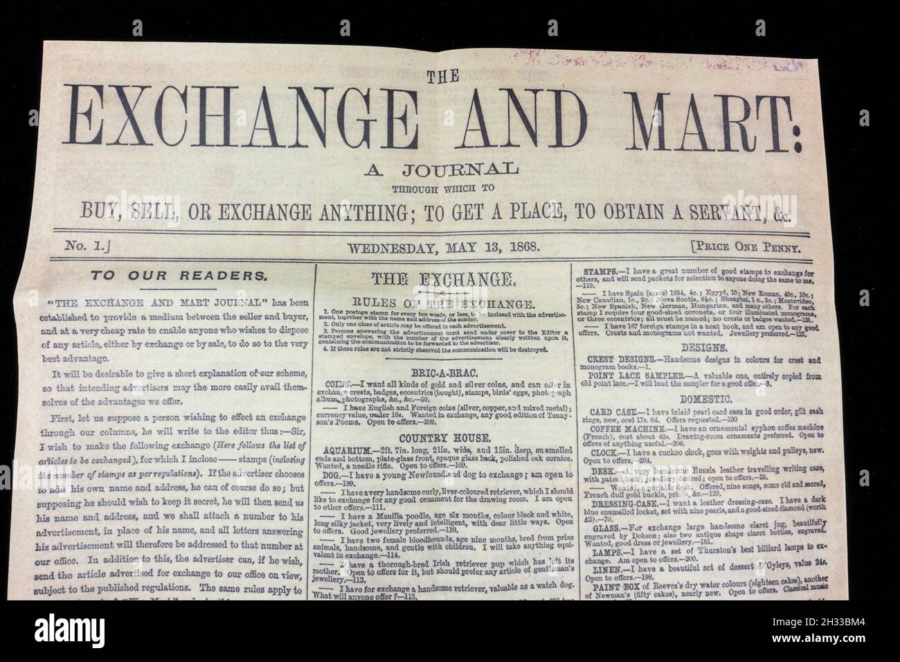 Exchange and mart hi-res stock photography and images - Alamy