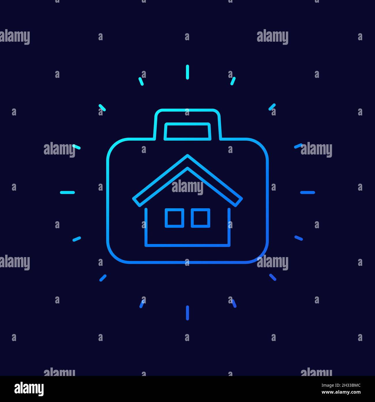 real estate portfolio line vector icon Stock Vector Image & Art - Alamy