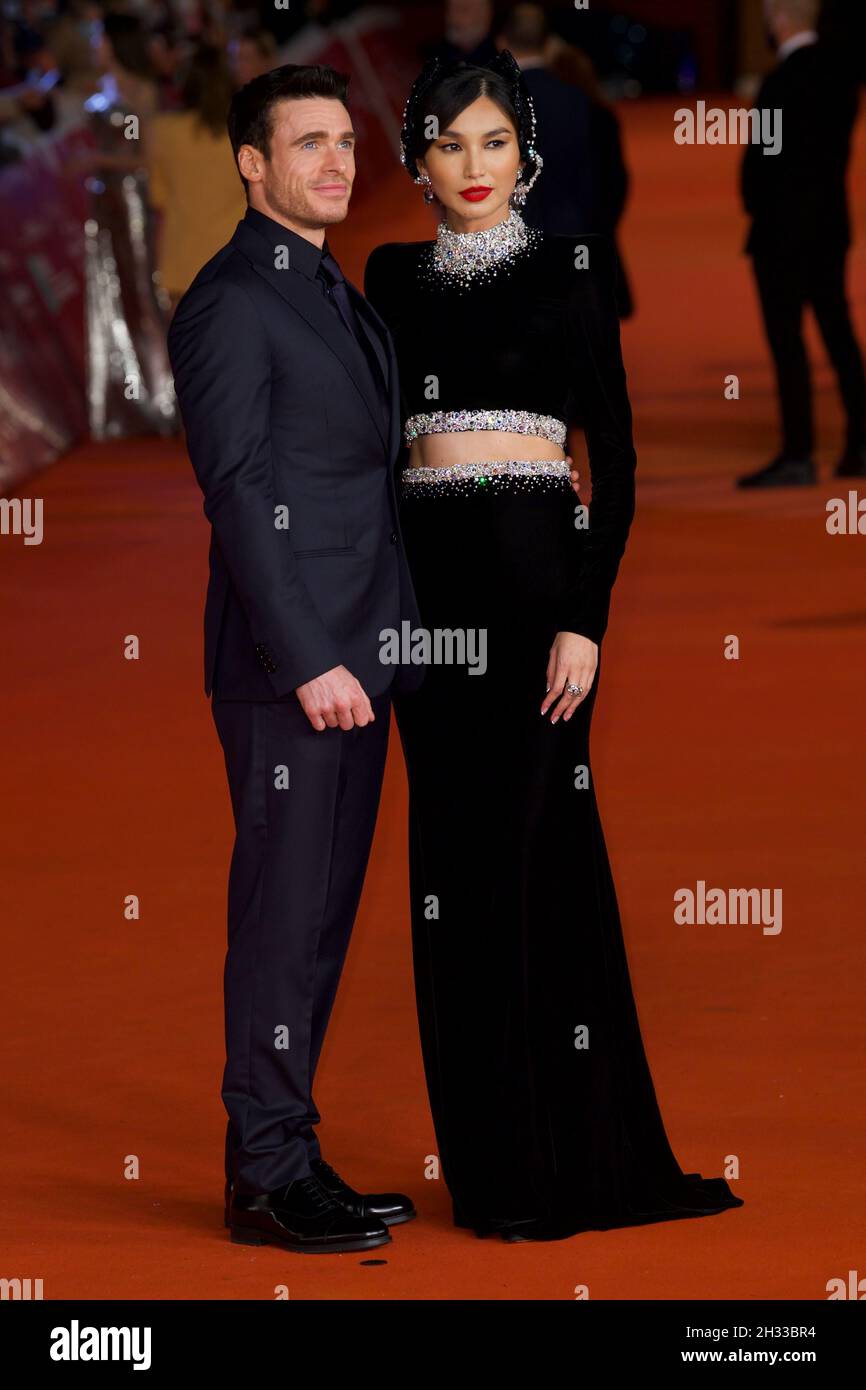 Rome, Italy,24th October 2021, Richard Madden , Gemma Chan 16th edition ...