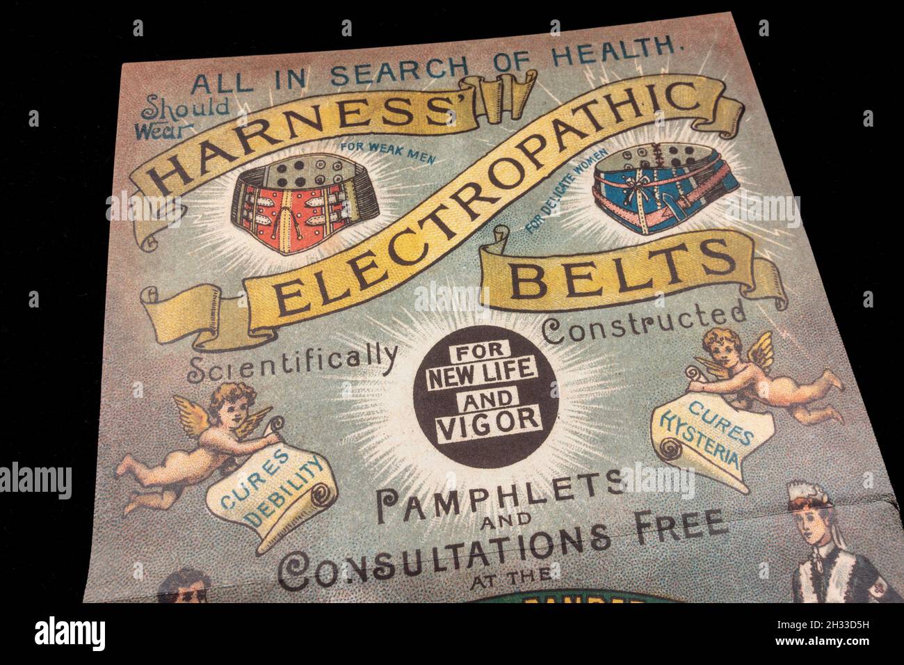 Harness electropathic belts hi-res stock photography and images - Alamy